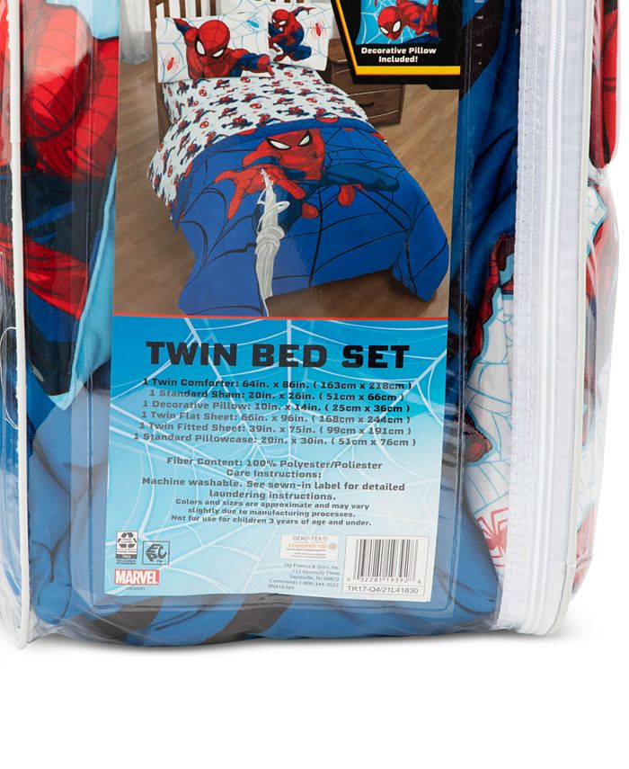 Spider-Man CLOSEOUT! Webtastic 6-Pc. Twin Comforter Set - Macy's