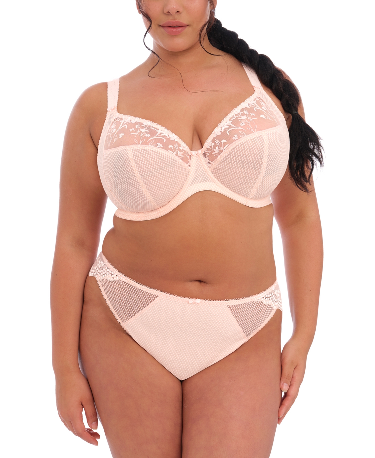 Click here for Elomi Charley Underwire Plunge Bra - Ballet Pink prices