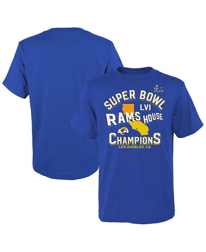 Fanatics Big Girls Royal Los Angeles Rams Super Bowl LVI Champions Hard ...