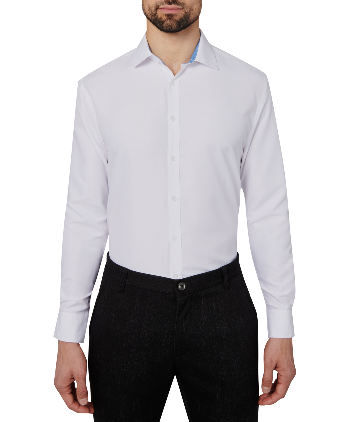 Click here for Calabrum Mens Regular Fit Solid Wrinkle Free Perfo... prices