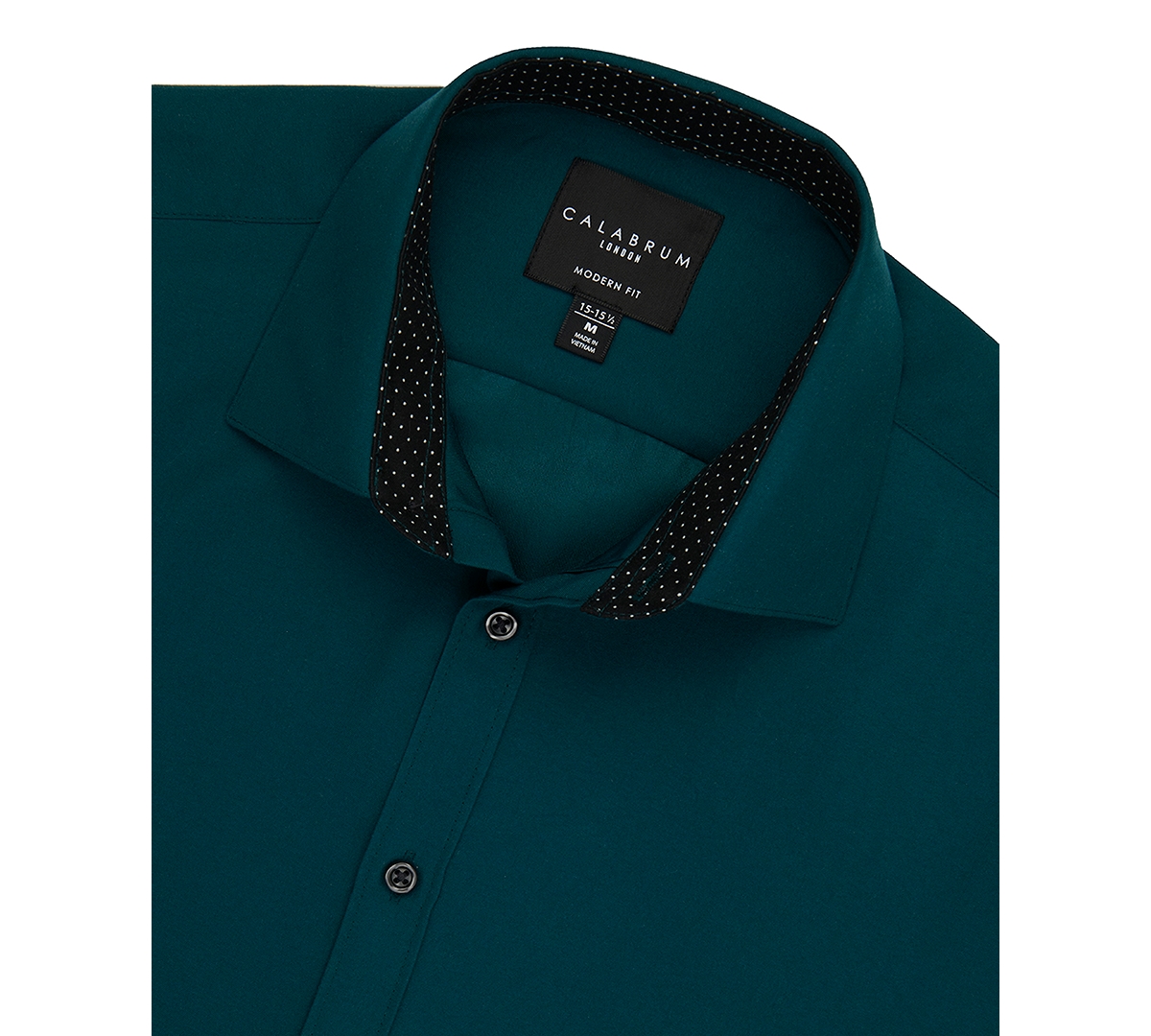 Click here for Calabrum Mens Regular Fit Solid Wrinkle Free Perfo... prices