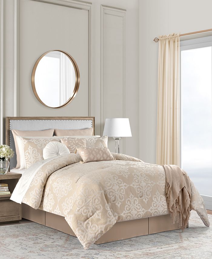 Sunham Caspian White 14-Pc. King Comforter Set, Created For Macy's - Macy's