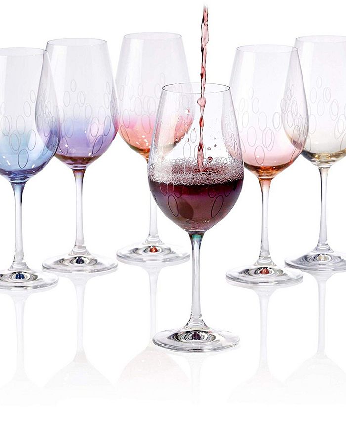 Bezrat Wine Glasses Stemware Set, 6 Piece - Macy's