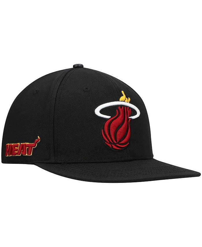 Pro Standard Men's Black Miami Heat Team Logo Snapback Hat - Macy's