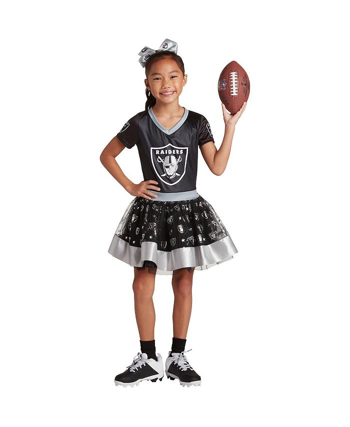Jerry Leigh Big Girls Black Las Vegas Raiders Tutu Tailgate Game Day V ...