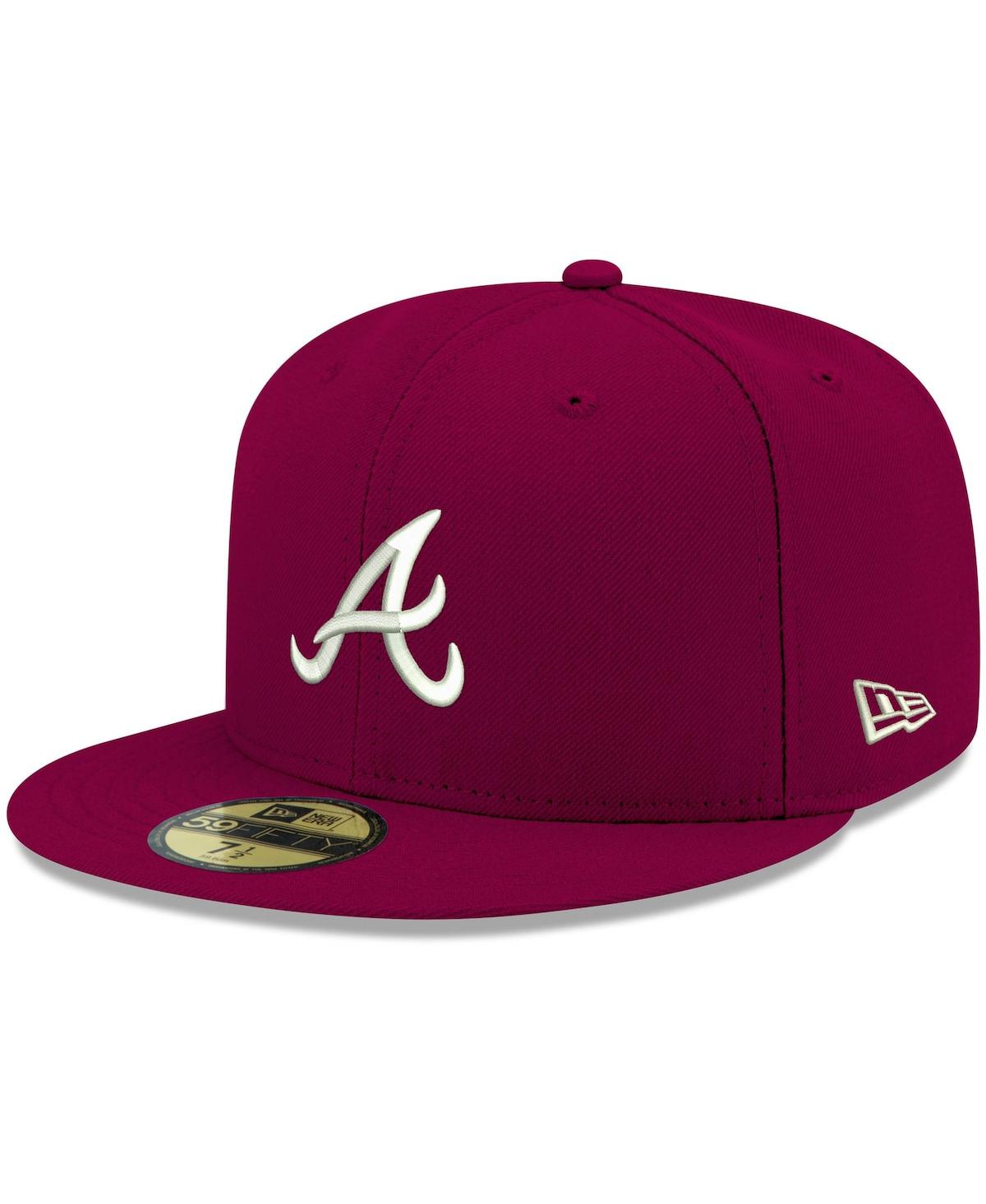Click here for Mens New Era Cardinal Atlanta Braves Logo White 59... prices
