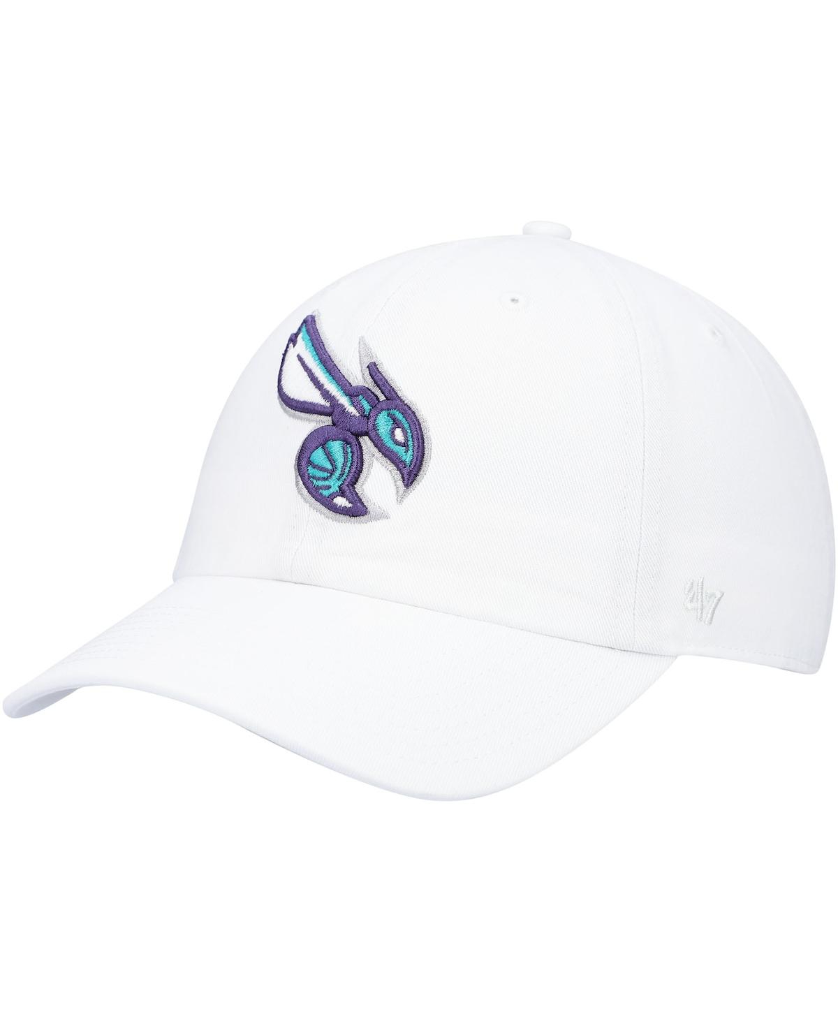 Click here for Mens 47 White Charlotte Hornets Team Clean Up Adju... prices