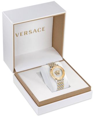 Versace Women's Swiss La Medusa Two Tone Stainless Steel Bracelet Watch ...