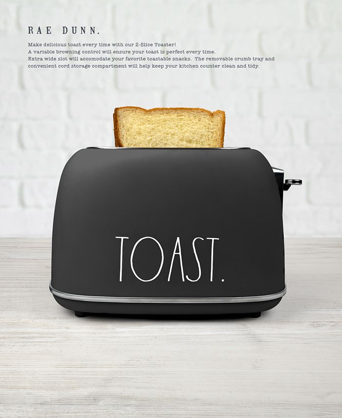 Rae Dunn RDTT01 2-Slice Retro-Style Toaster - Macy's