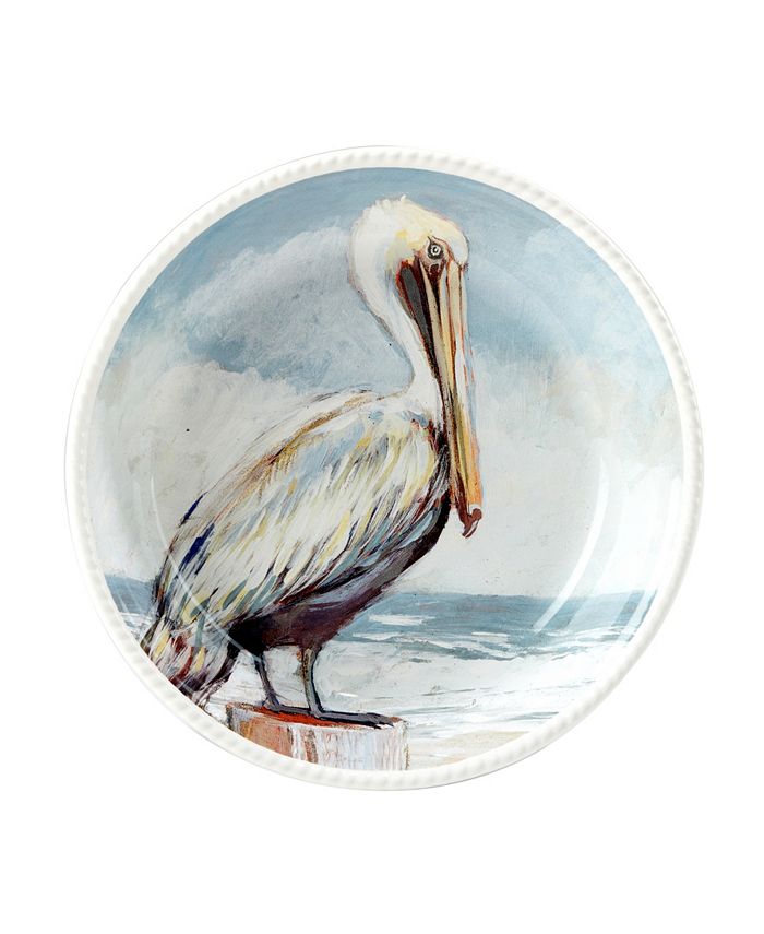 Certified International Shorebirds Soup Bowl, Set of 4 - Macy's