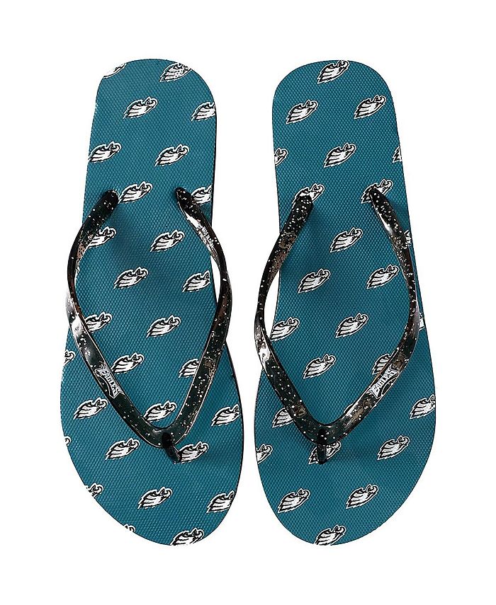 FOCO Women's Philadelphia Eagles Glitter Flip Flops - Macy's