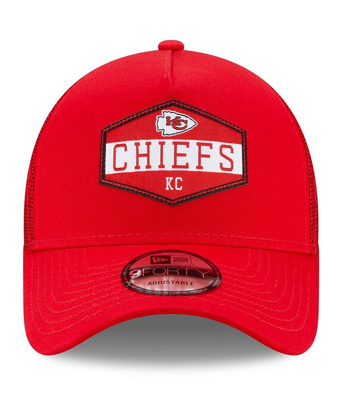 New Era Men's Red Kansas City Chiefs Hex Flow A-Frame 9Forty Snapback ...