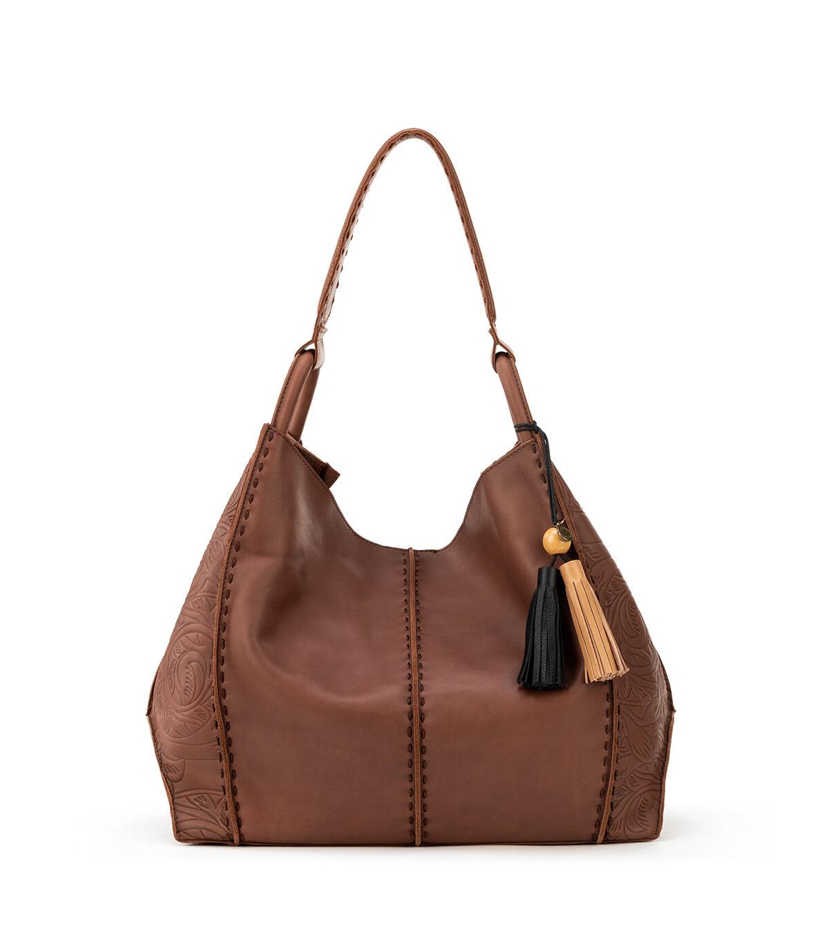 Click here for The Sak Womens Los Feliz Leather Tote Bag - Teak L... prices