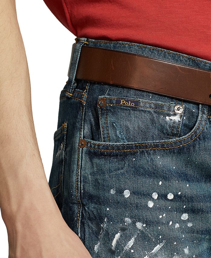 Polo Ralph Lauren Paint-Splatter Classic Fit Stretch Jean - Macy's