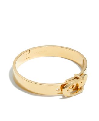 COACH Signature C Buckle Bangle Bracelet - Macy's