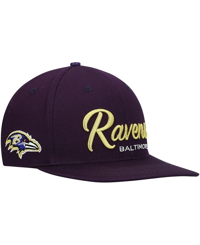 Pro Standard Men's Purple Baltimore Ravens Script Wordmark Snapback Hat ...
