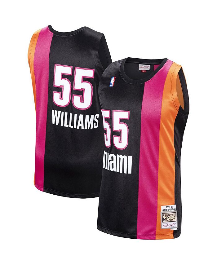 Mitchell & Ness Men's Jason Williams Black Miami Heat 2005-06 Hardwood ...