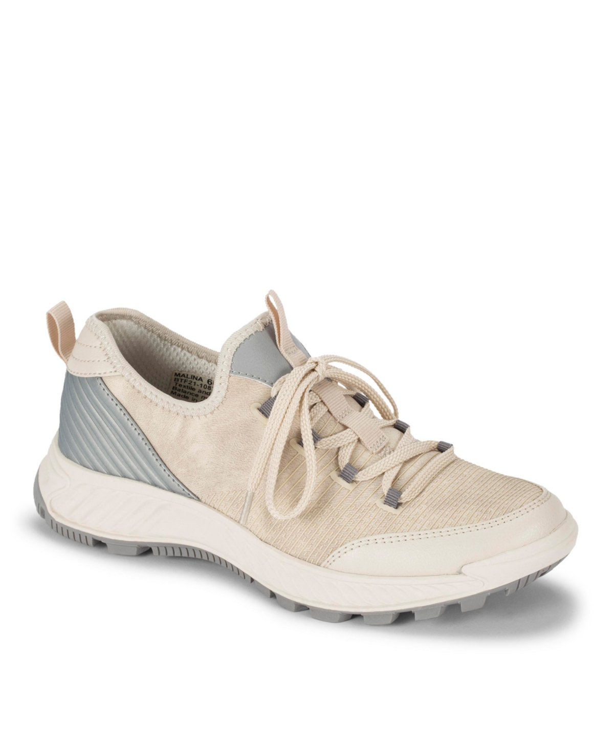 Click here for Baretraps Womens Malina Lace Up Sneakers - Cream/L... prices
