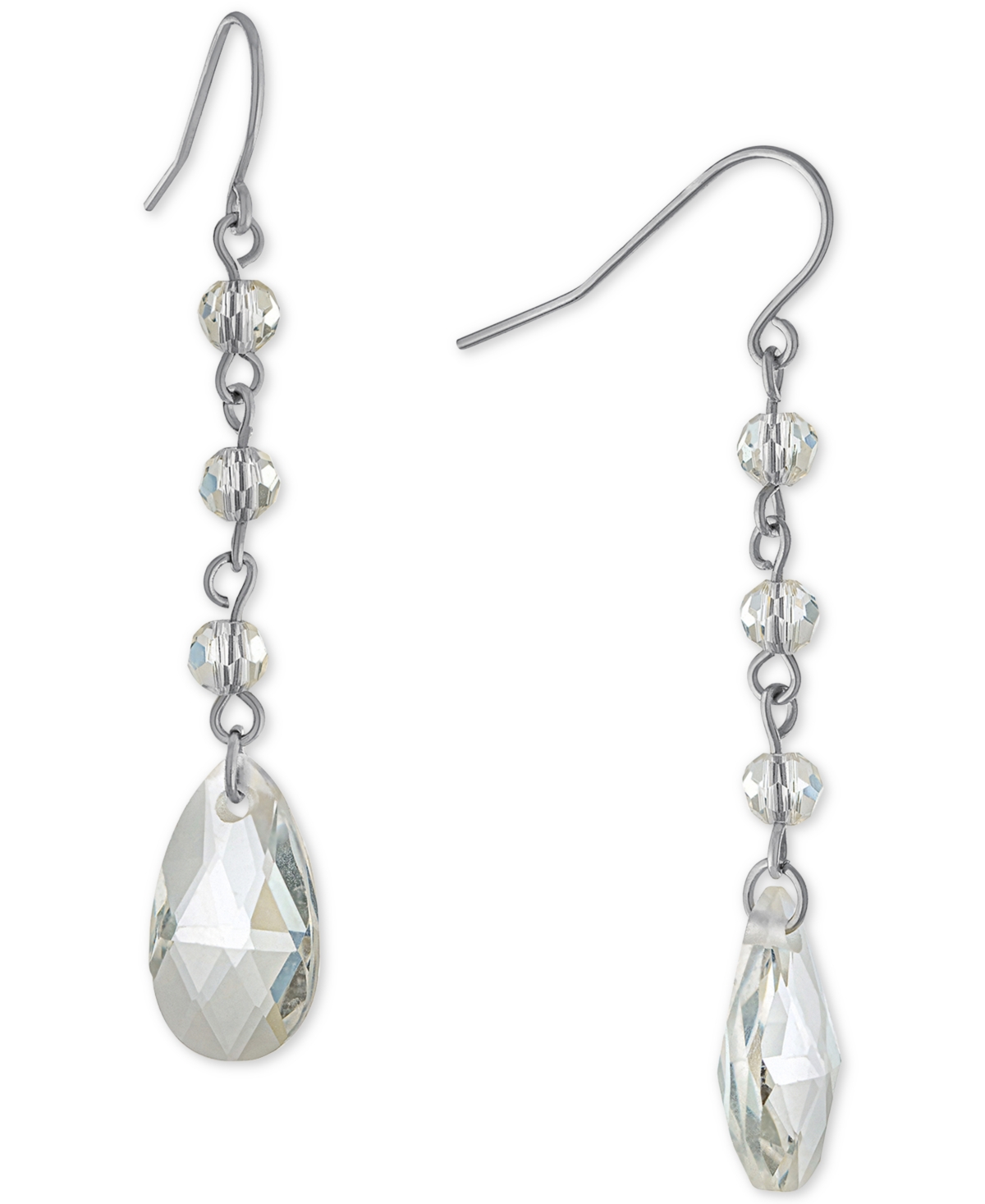 Click here for Giani Bernini Faceted Crystal Drop Earrings  Creat... prices
