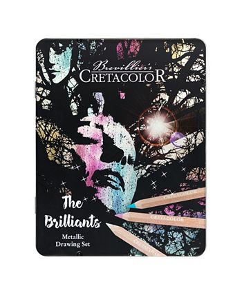 Cretacolor Mega Metallic Pencil Set, Tin Set of 12 - Macy's