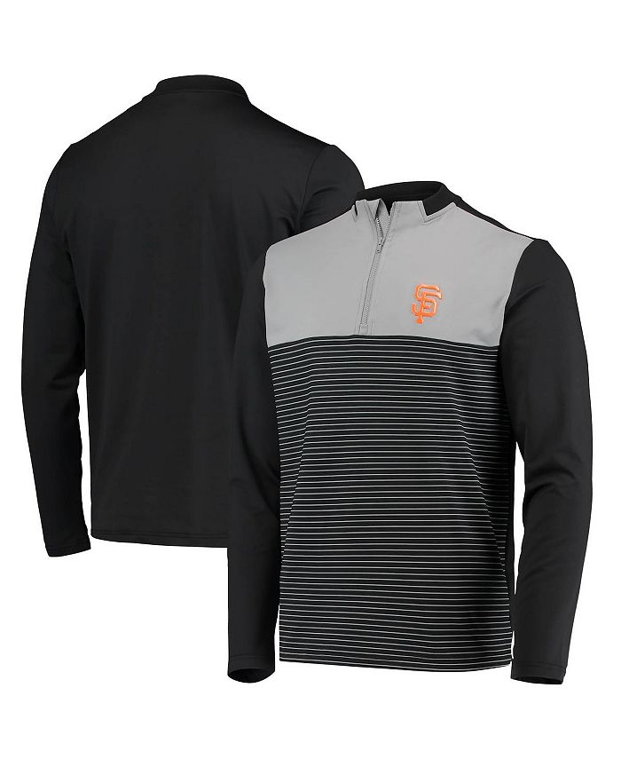 LevelWear Men's Black San Francisco Giants Insignia Wade Half-Zip ...