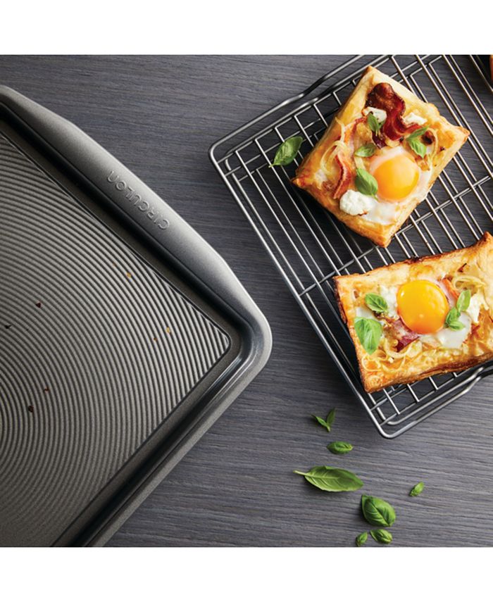 Circulon Bakeware 11" x 17" Baking Sheet Pan & Expandable Cooling Rack ...