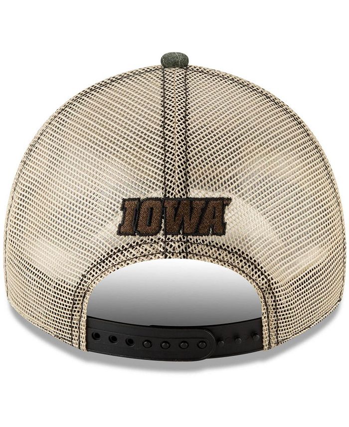 New Era Men's Camo Iowa Hawkeyes Honor Trucker 9TWENTY Snapback Hat ...