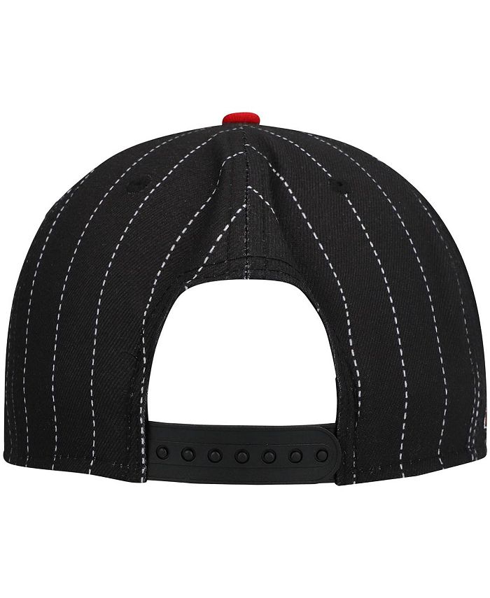 New Era Men's Black, Red 23XI Racing Pinstripes 9FIFTY Snapback Hat ...