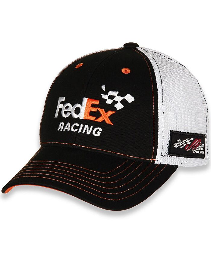 Joe Gibbs Racing Team Collection Men's Black, White Denny Hamlin Fedex ...