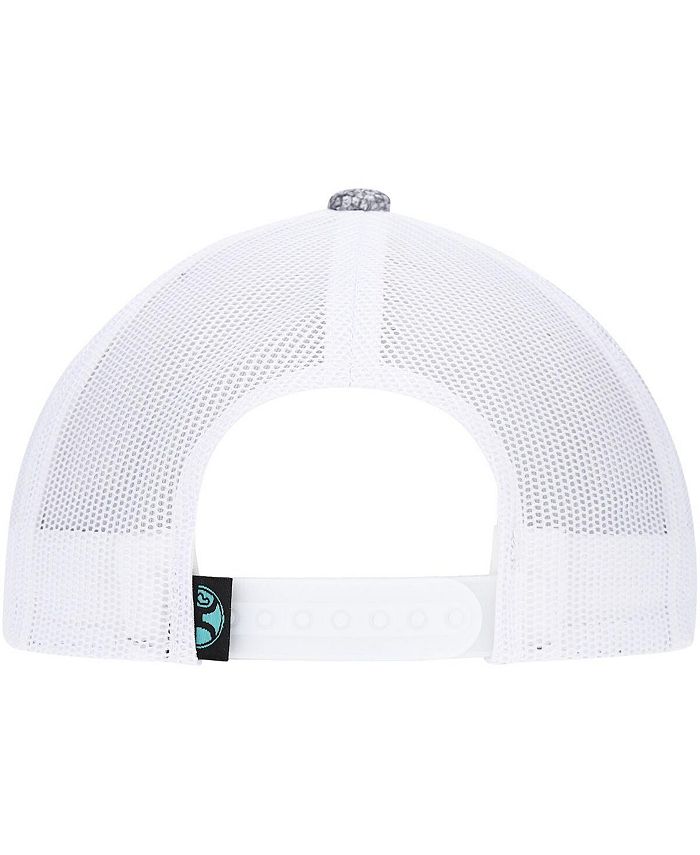Hooey Men's Heathered Gray, White Doc Trucker Snapback Hat - Macy's