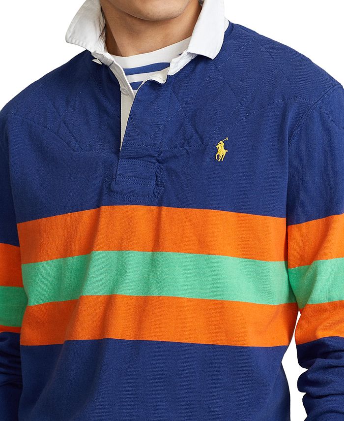 Polo Ralph Lauren Men's Classic-Fit Striped Jersey Rugby Shirt - Macy's