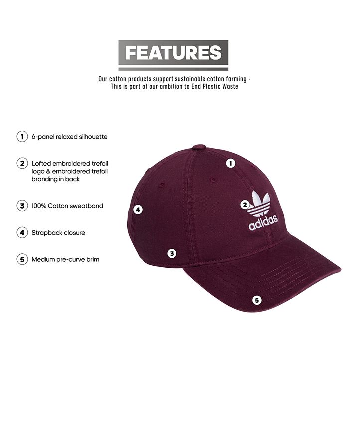 adidas Men's Originals Relaxed Strapback Cap - Macy's