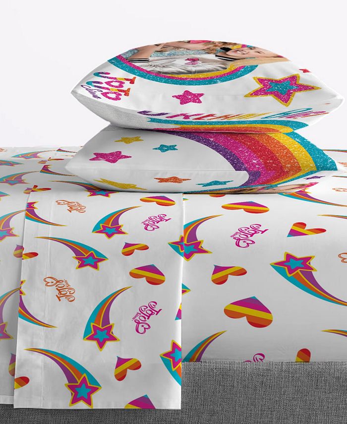 Jojo Siwa 6 Piece Rainbow Sparkle Bed Set, Queen - Macy's