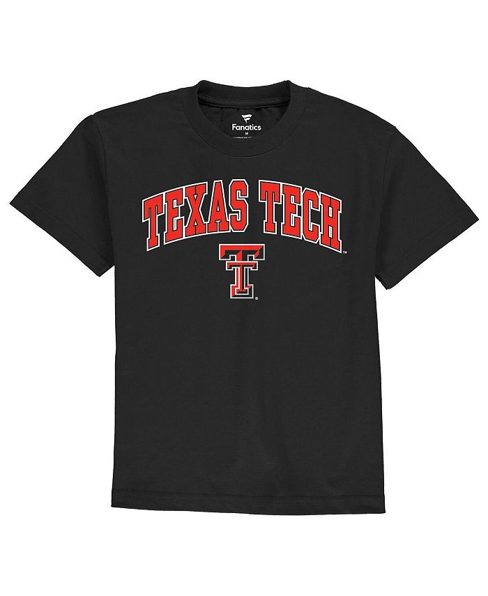 Fanatics Big Boys Black Texas Tech Red Raiders Campus T-shirt - Macy's