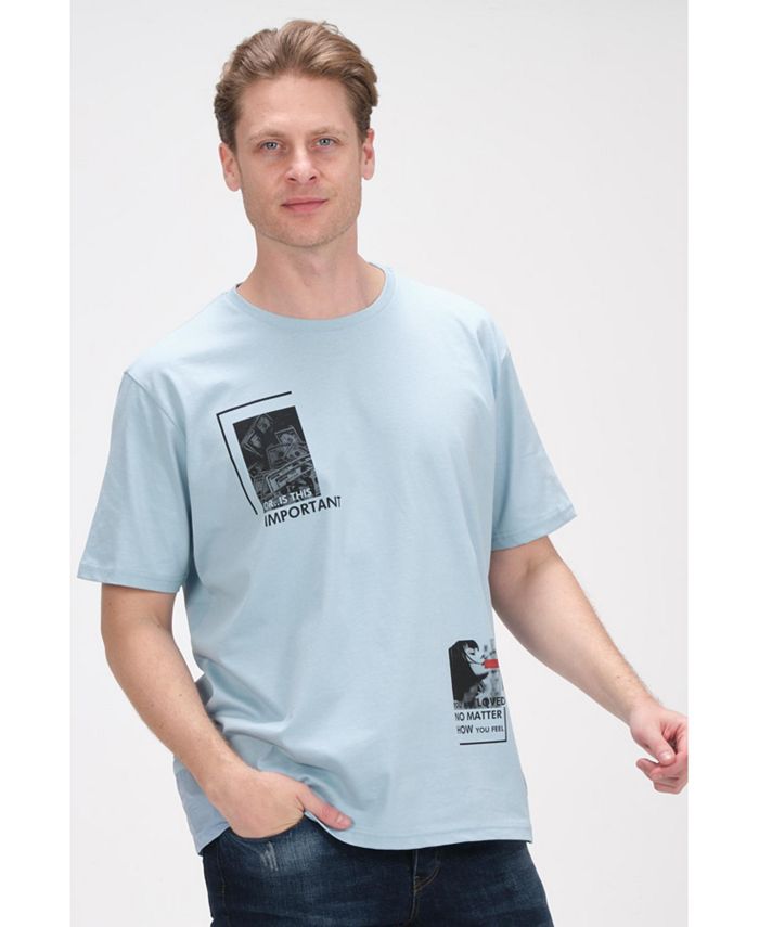 RON TOMSON Men's Modern Print Fitted Important T-shirt & Reviews - T ...