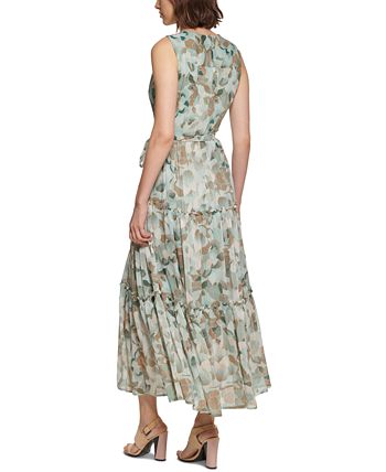 Calvin Klein Tiered Maxi Dress - Macy's