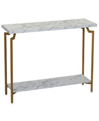 Crown Modern Marble Sofa Table - Macy's