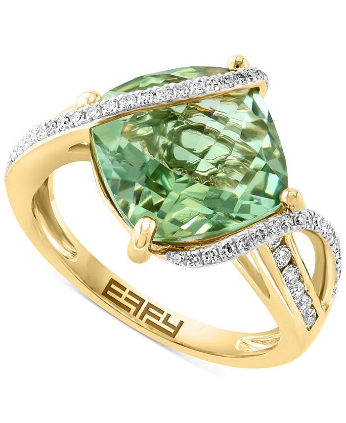 EFFY Collection EFFY® Green Quartz (4-5/8 ct. t.w.) & Diamond (1/3 ct ...