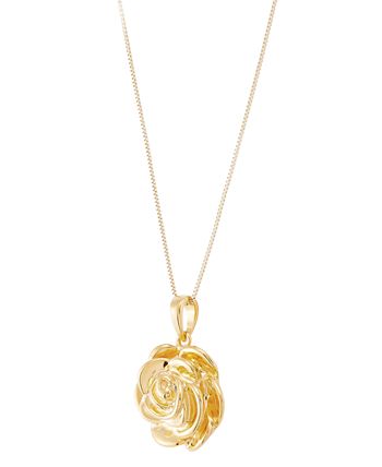 Macy's Rose 18" Pendant Necklace in 14k Gold - Macy's