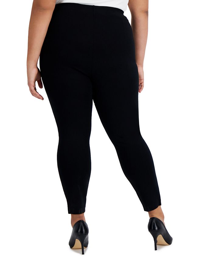 Bar Iii Plus Size Pleather Front Leggings Created For Macys And Reviews