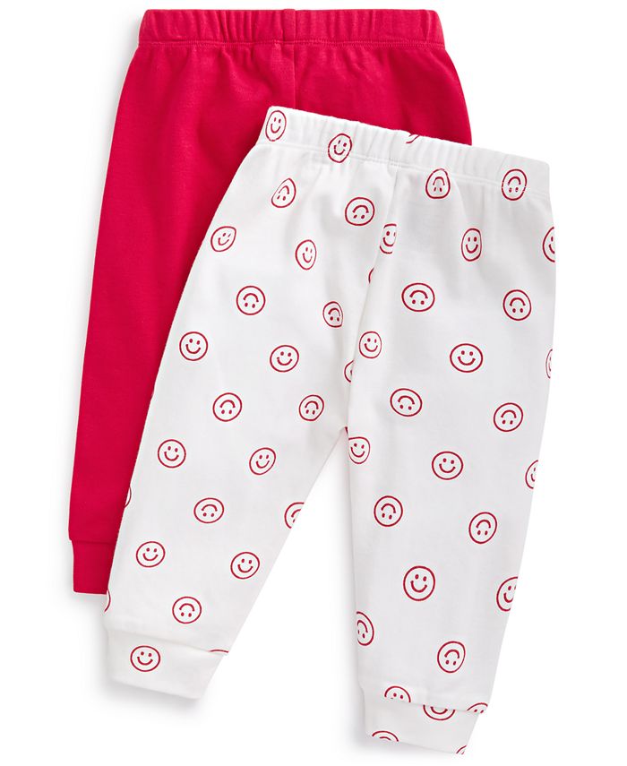 First Impressions Baby Boys & Girls Smiley Splash Jogger Pants, Pack of ...