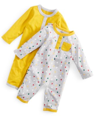 First Impressions Baby Boys Long Sleeve Festive Triangles and Solid ...