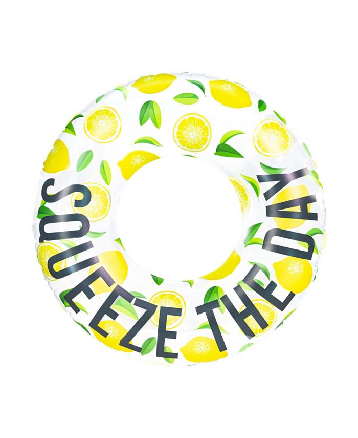 PoolCandy Large 'Squeeze The Day' Lemon Pool Tube, 42" - Macy's