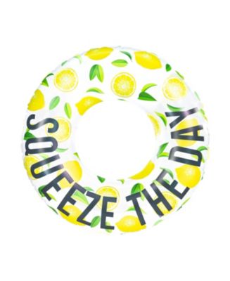 Poolcandy Large 'Squeeze The Day' Lemon Pool Tube, 42" - Macy's