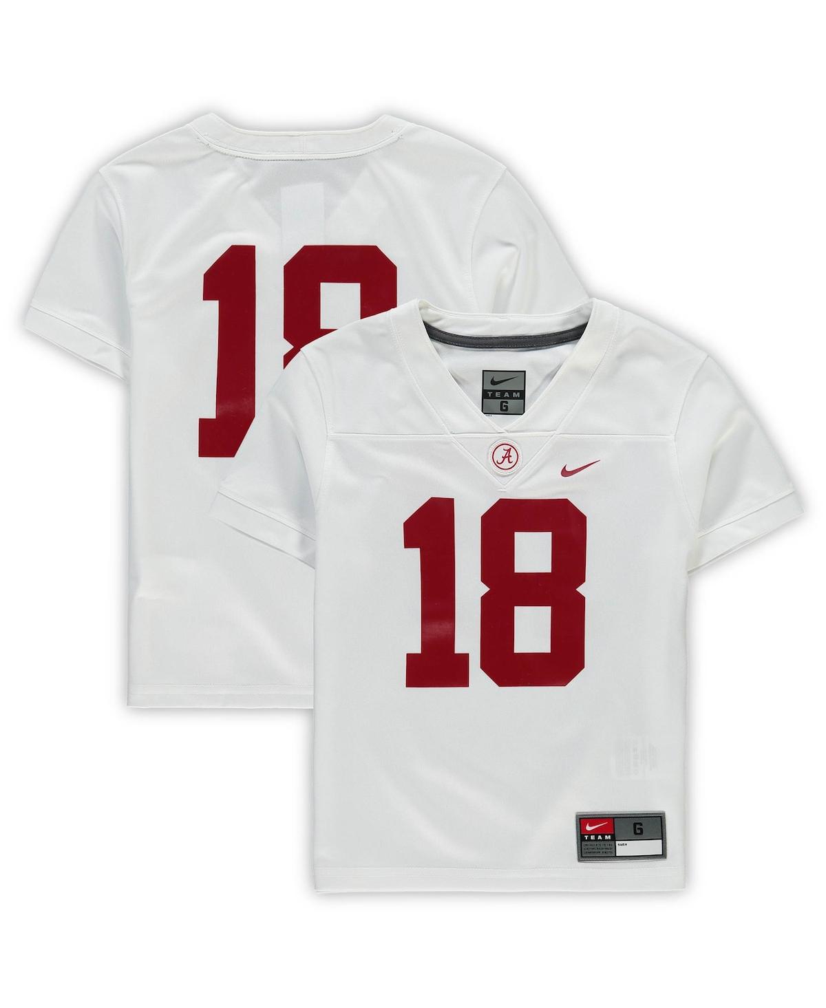 Click here for Preschool Boys and Girls Nike #18 White Alabama Cr... prices