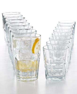 CLoseout! The Cellar 16 Piece Elena Glassware Set - Macy's