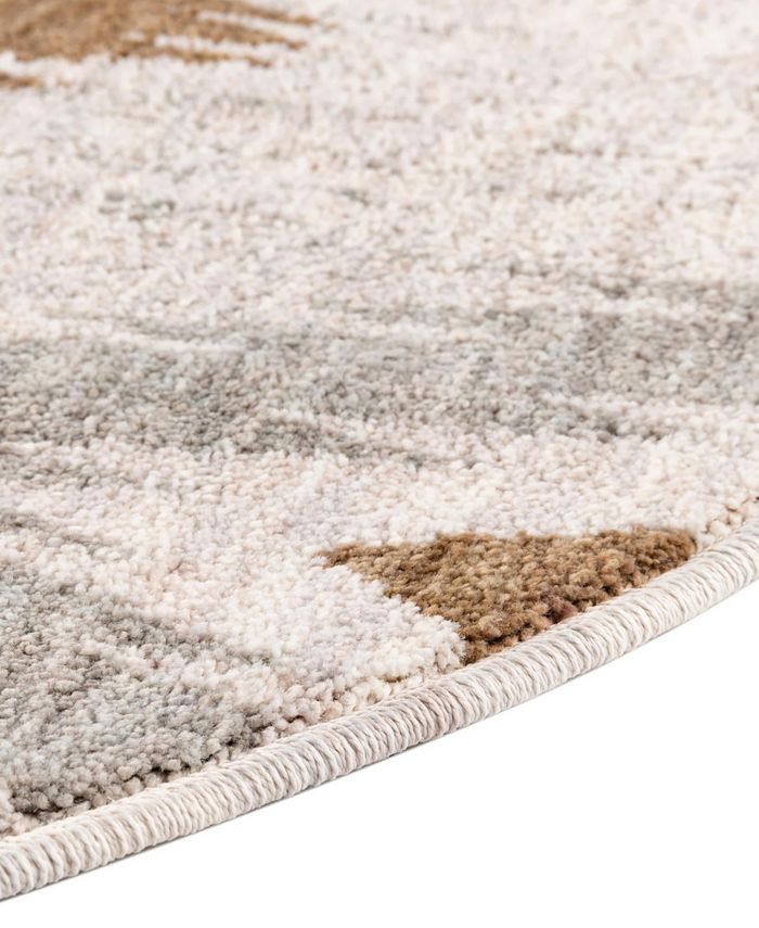 Bayshore Home Adobe ADO06 7' x 7' Round Area Rug - Macy's