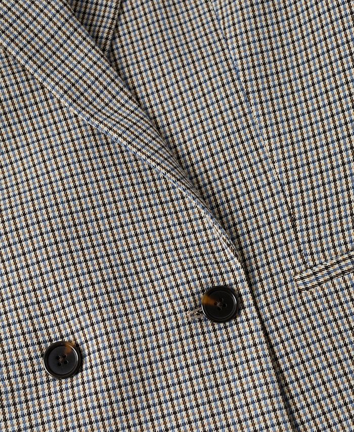 MANGO Women's Double-Breasted Check Blazer - Macy's