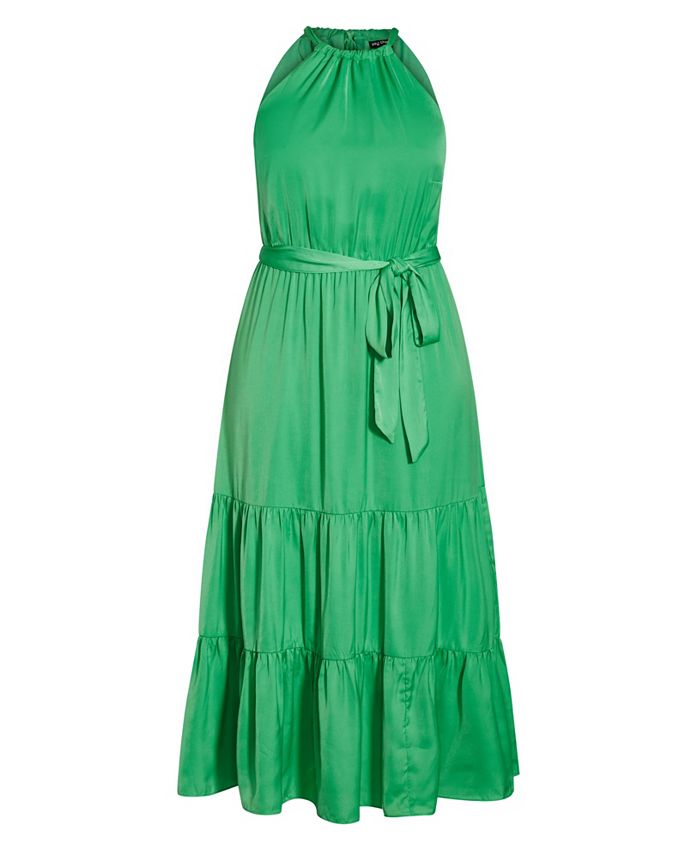 City Chic Trendy Plus Size Tiered Halter Maxi Dress And Reviews Dresses