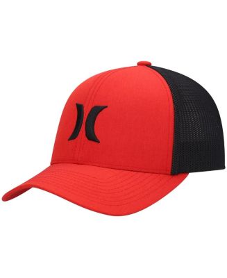Men's Hurley Red Icon Textures Flex Hat - Macy's